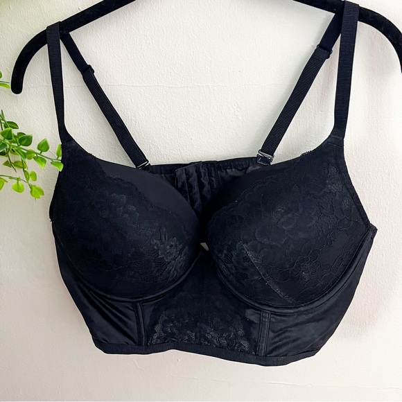 torrid | Intimates & Sleepwear | Torrid Black Lace Bustier Push Up Bra ...